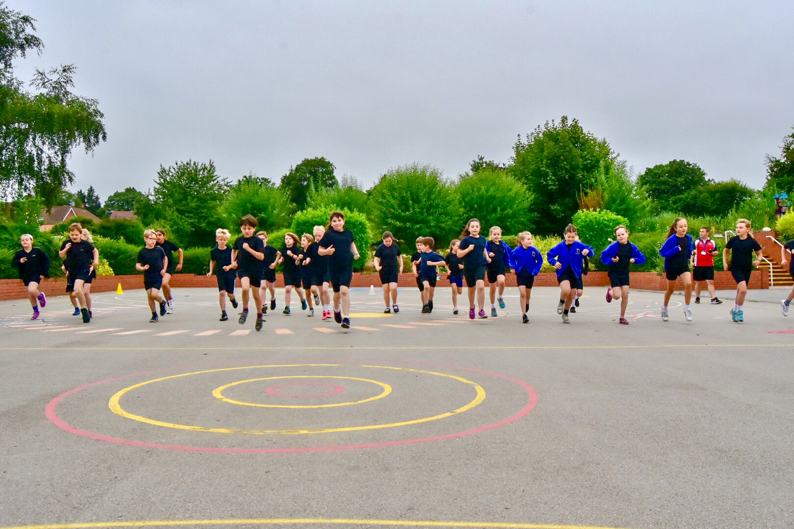 Year 4 ‘enjoying’ the bleep test. | Molescroft Primary School